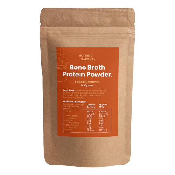 Bone Broth Protein Sample Sachet Salted Caramel- 1 x 30g Serving – Shop ...