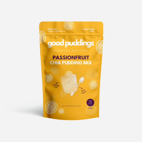 Good Puddings Passionfruit Chia Pudding Mix – Shop Lowcarb NZ